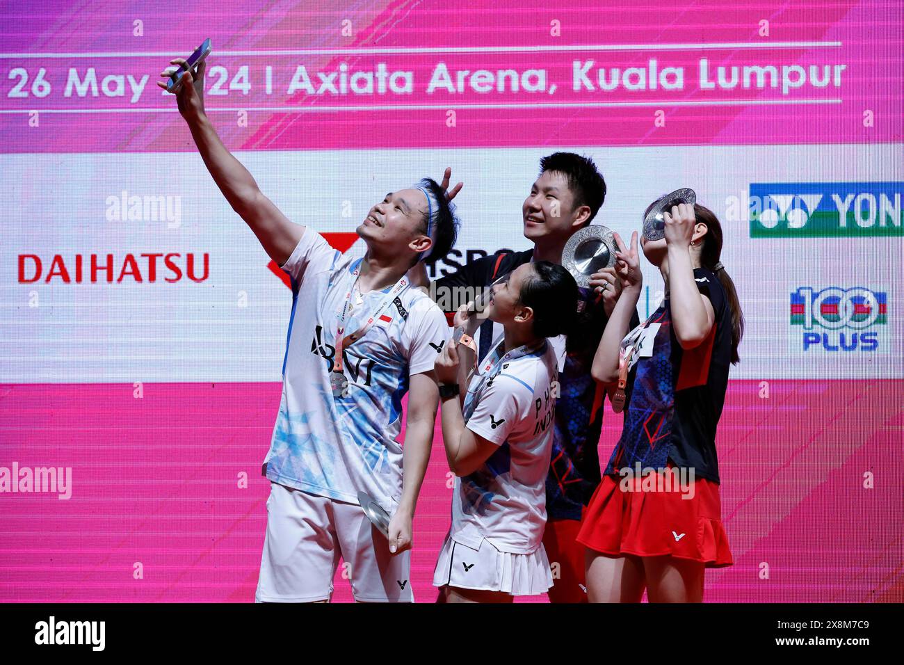 Kuala Lumpur, Malaysia. 26th May, 2024. (L-R) Rinov Rivaldy, Pitha ...