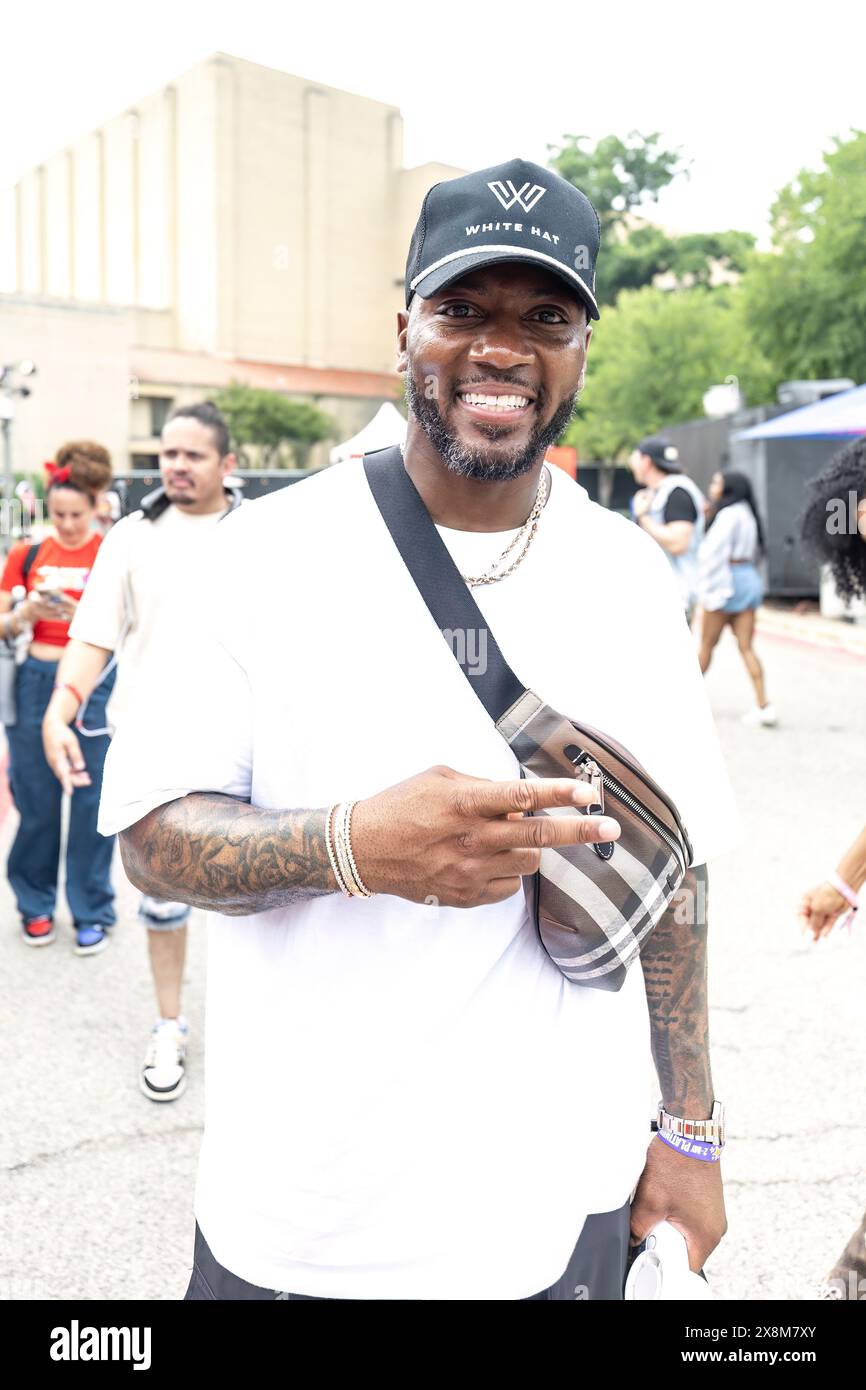Dallas, United States. 25th May, 2024. ESPN host Ryan Clark backstage ...