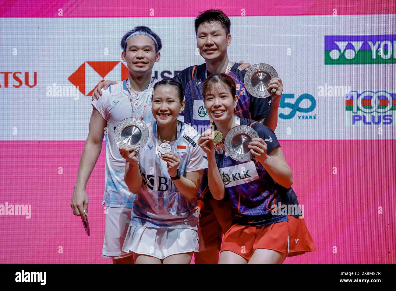 Kuala Lumpur, Malaysia. 26th May, 2024. (L-R) Rinov Rivaldy, Pitha ...