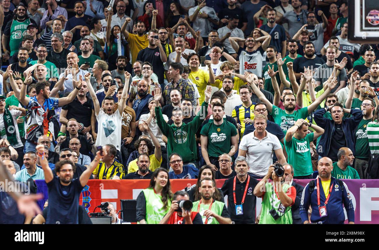 Berlin, Germany. 26th May, 2024. Basketball: Euroleague, Olympiakos Piraeus - Fenerbahce ...
