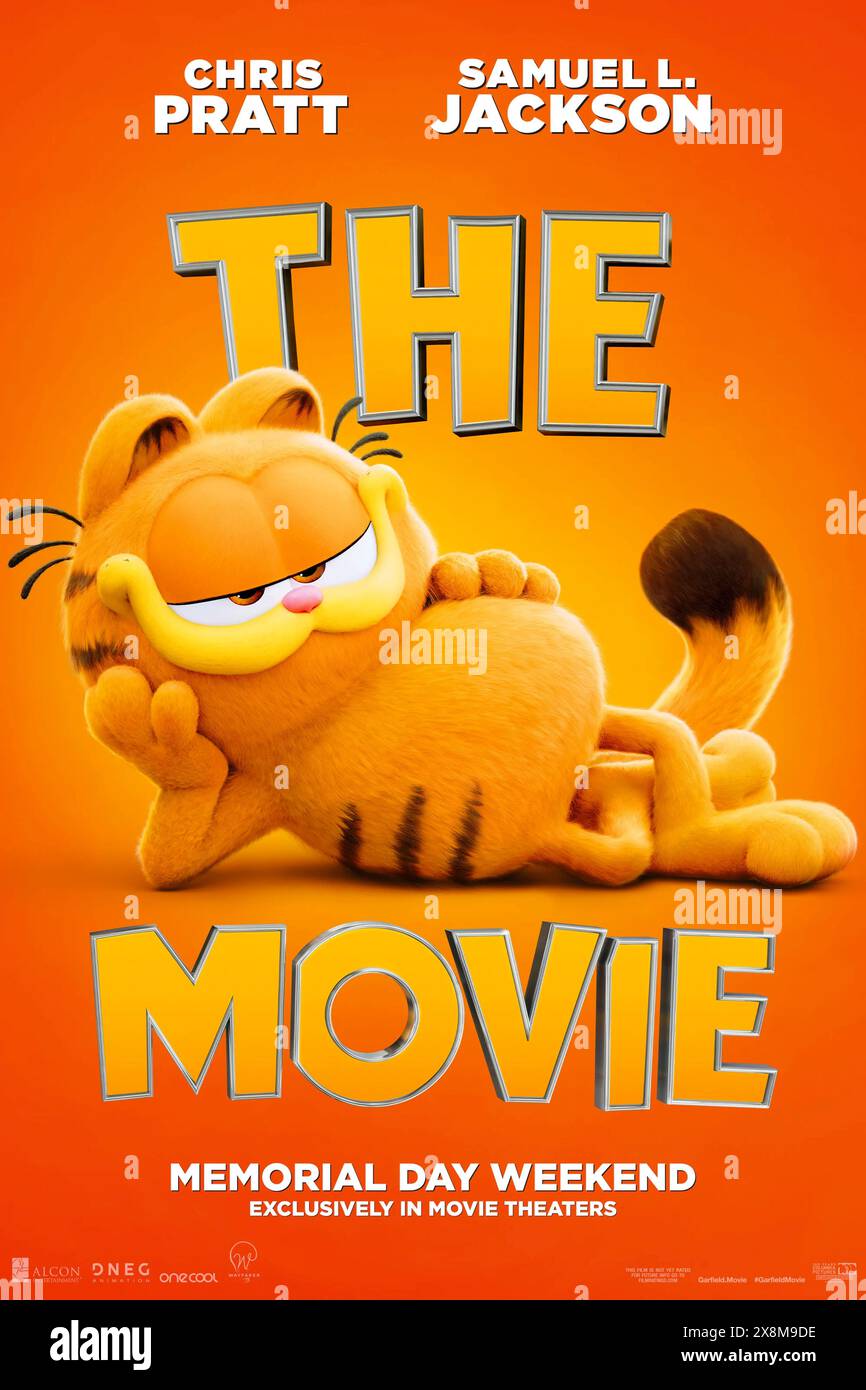 2024 the garfield movie poster hi-res stock photography and images - Alamy