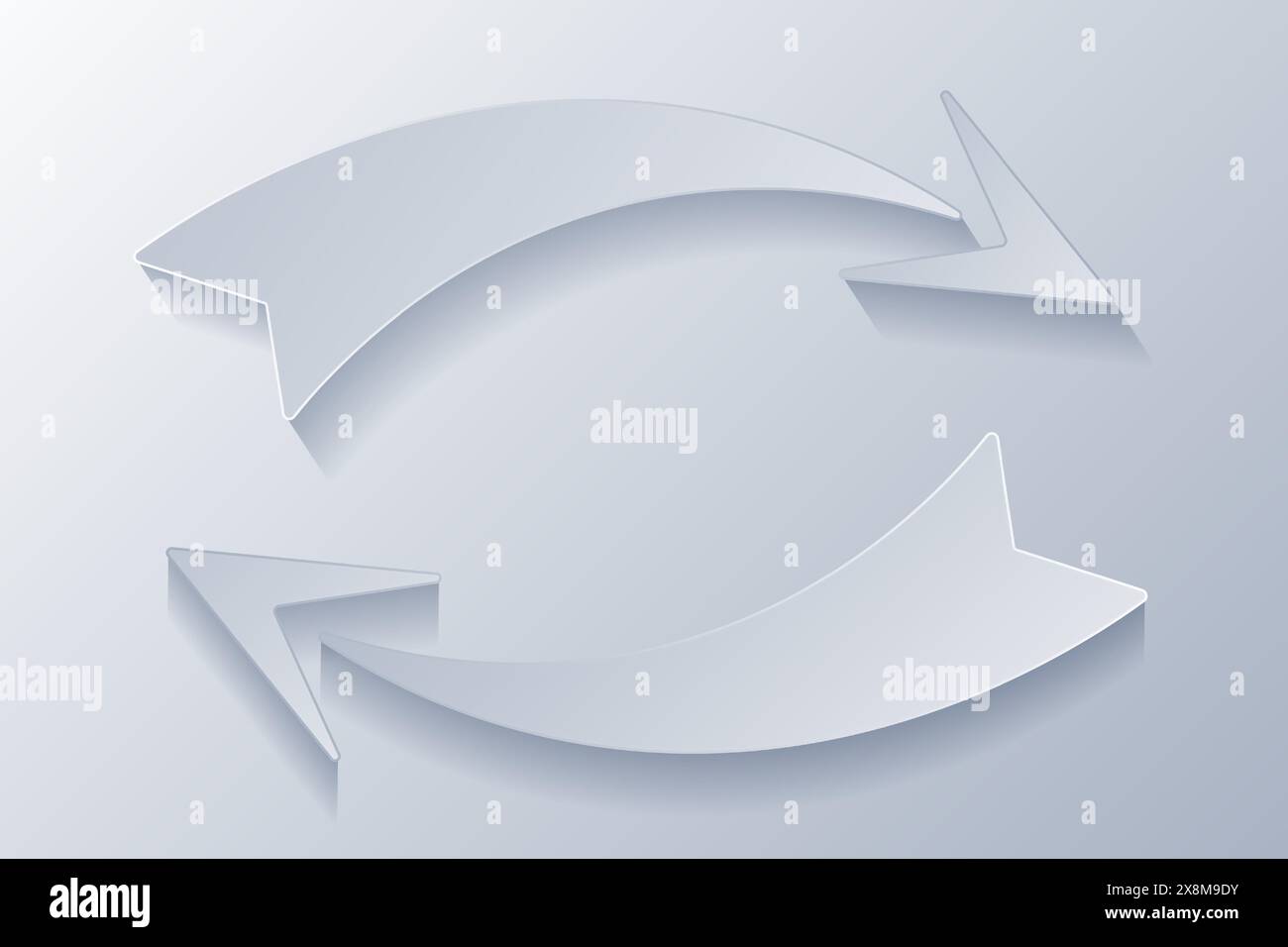 Papercut Grey White infografic arrows Stock Vector Image & Art - Alamy