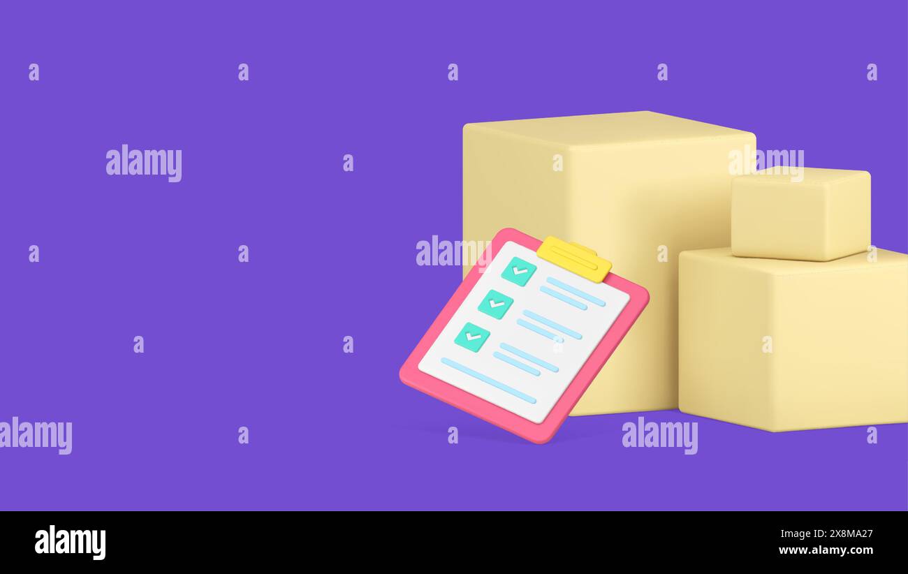 Cargo delivery distribution logistic service courier postal shipment 3d ...