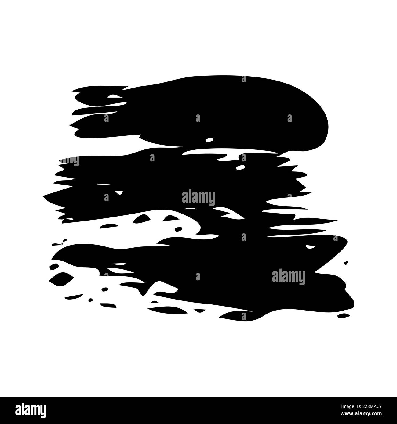 Sketch Scribble Smear. Hand drawn Paint Scribble Stains. Vector ...