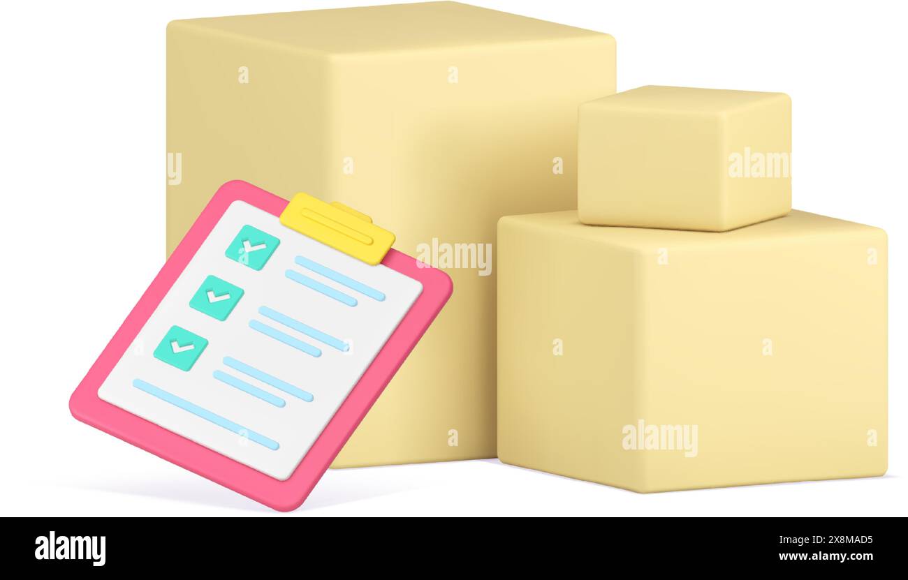 Cargo delivery distribution logistic service courier postal shipment 3d ...