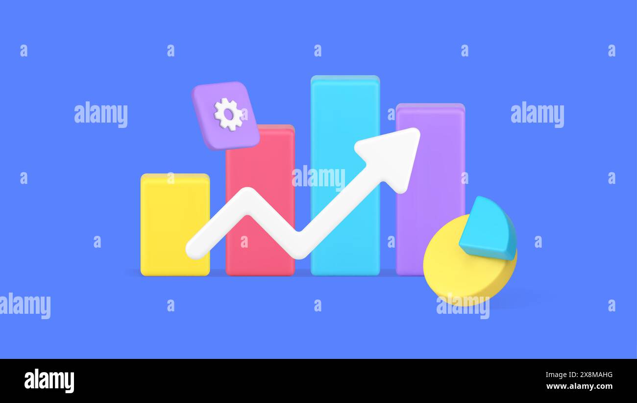 Business graph increase bar diagram up arrow success management data ...