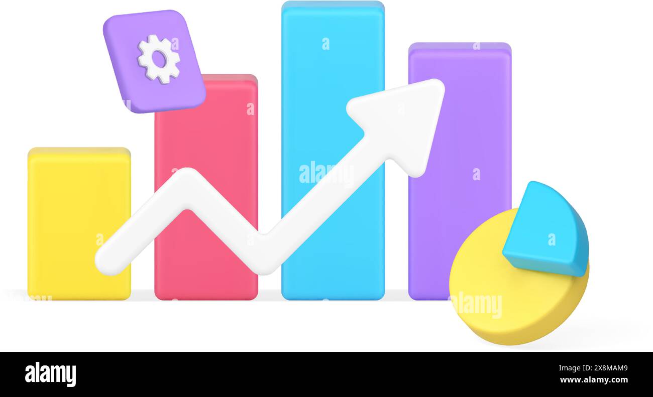 Business graph increase bar diagram up arrow success management data ...