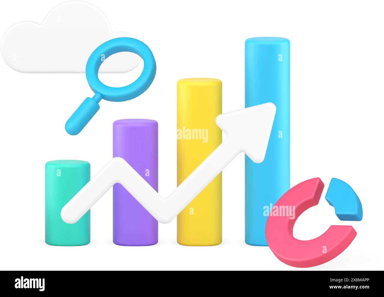 Marketing research business diagram arrow increase information ...