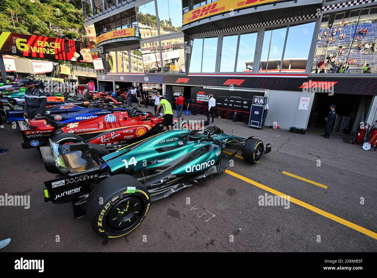 Monaco, Monte Carlo. 26th May, 2024. Fernando Alonso (ESP) Aston Martin ...