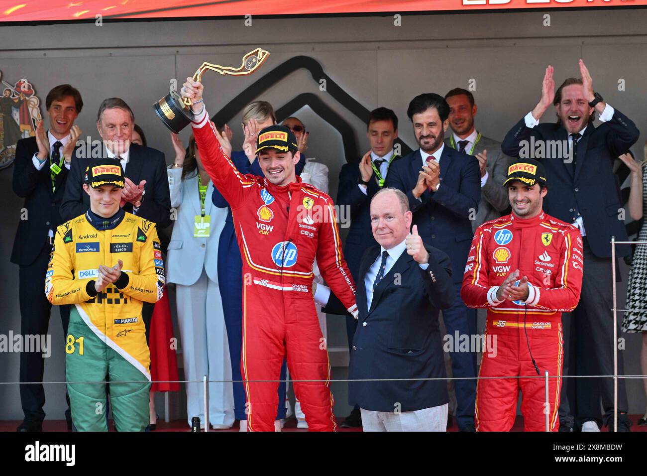 Monk, Monk. 26th May, 2024. Monaco, Albert II of Monaco and Charlène ...