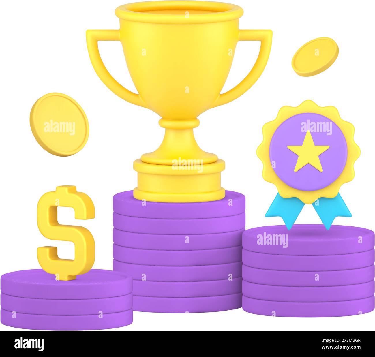 Win award first second third place podium pedestal cup trophy reward ...