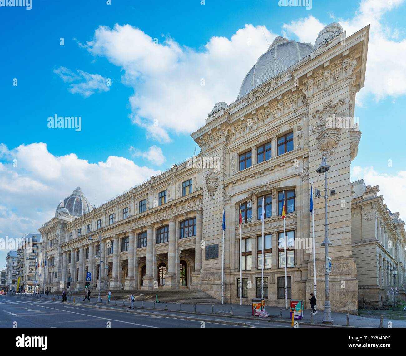 Bucharest, Romania. May 23, 2024. external view of the National Museum ...
