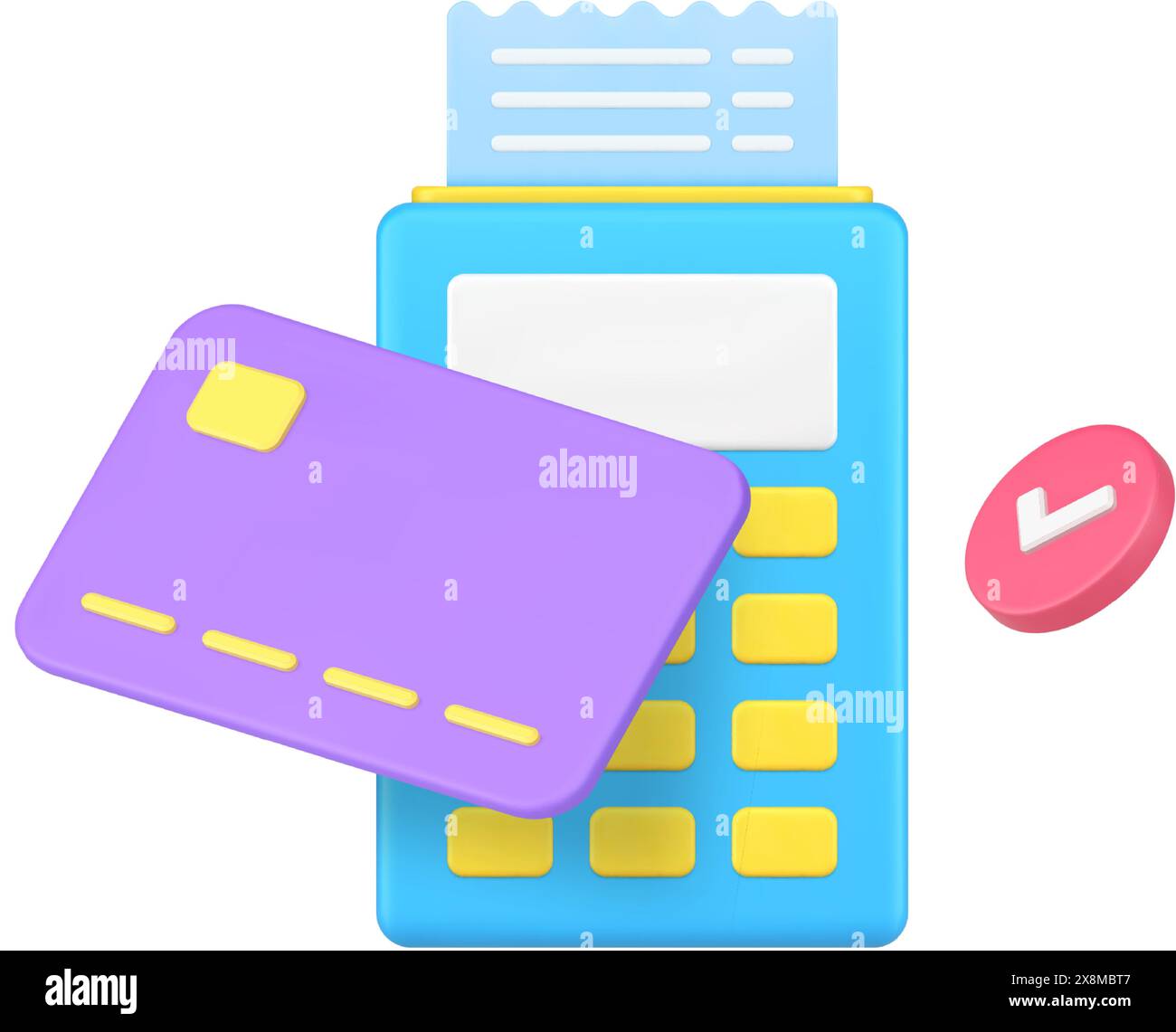 Shopping payment approved credit debit card and checkout machine with ...