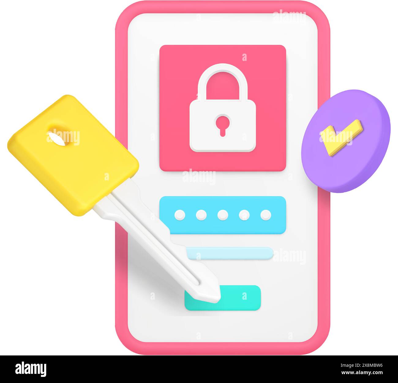 Smartphone personal account application protection password key safety ...