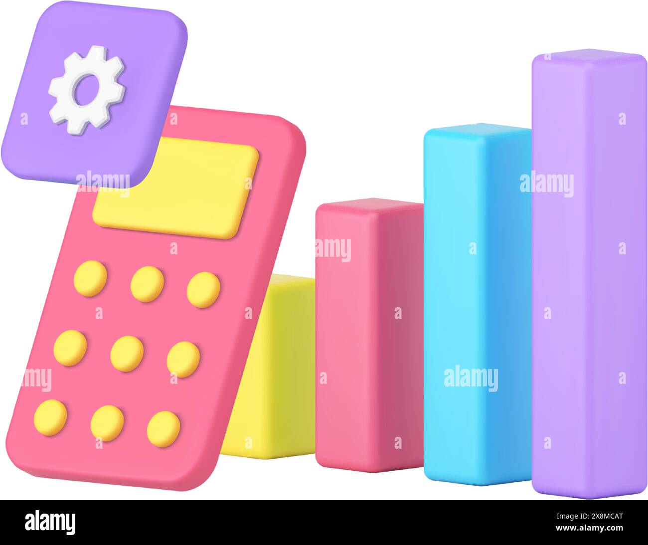 Business data calculation accounting financial analyzing chart diagram ...