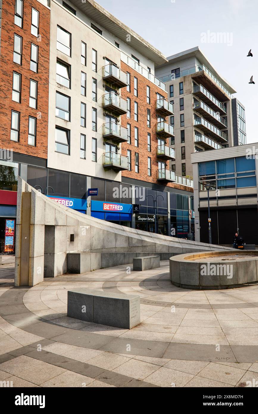 Prestwich town centre greater Manchester Stock Photo - Alamy