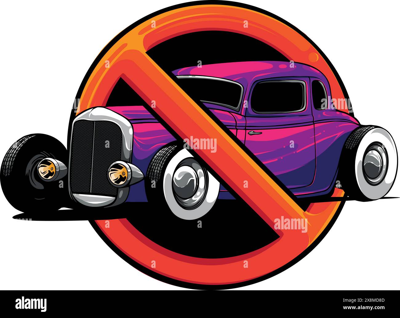 Draw Of Hot Rod Car Vector Illustration Design Stock Vector Image And Art Alamy