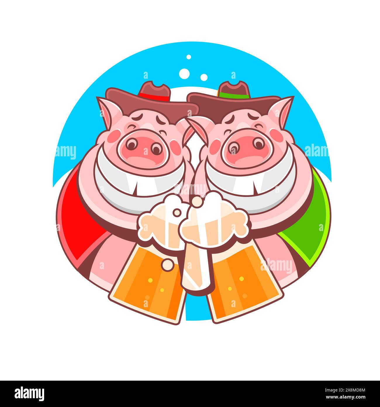 Cartoon beer mug character in retro style for bar banner. Vector ...