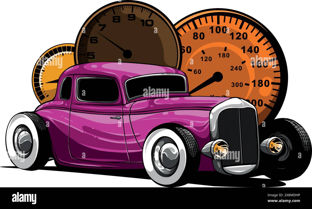 Hotrod street Stock Vector Images - Alamy