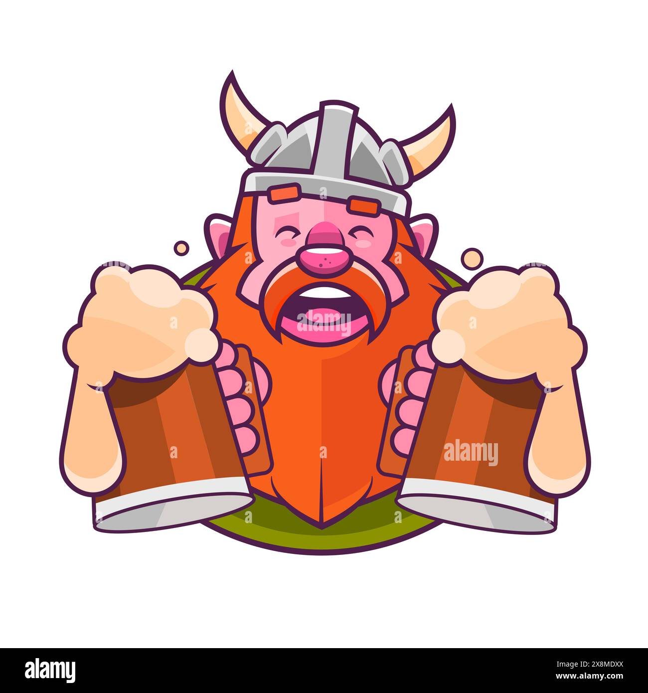 Medieval knight beer on Stock Vector Images - Alamy