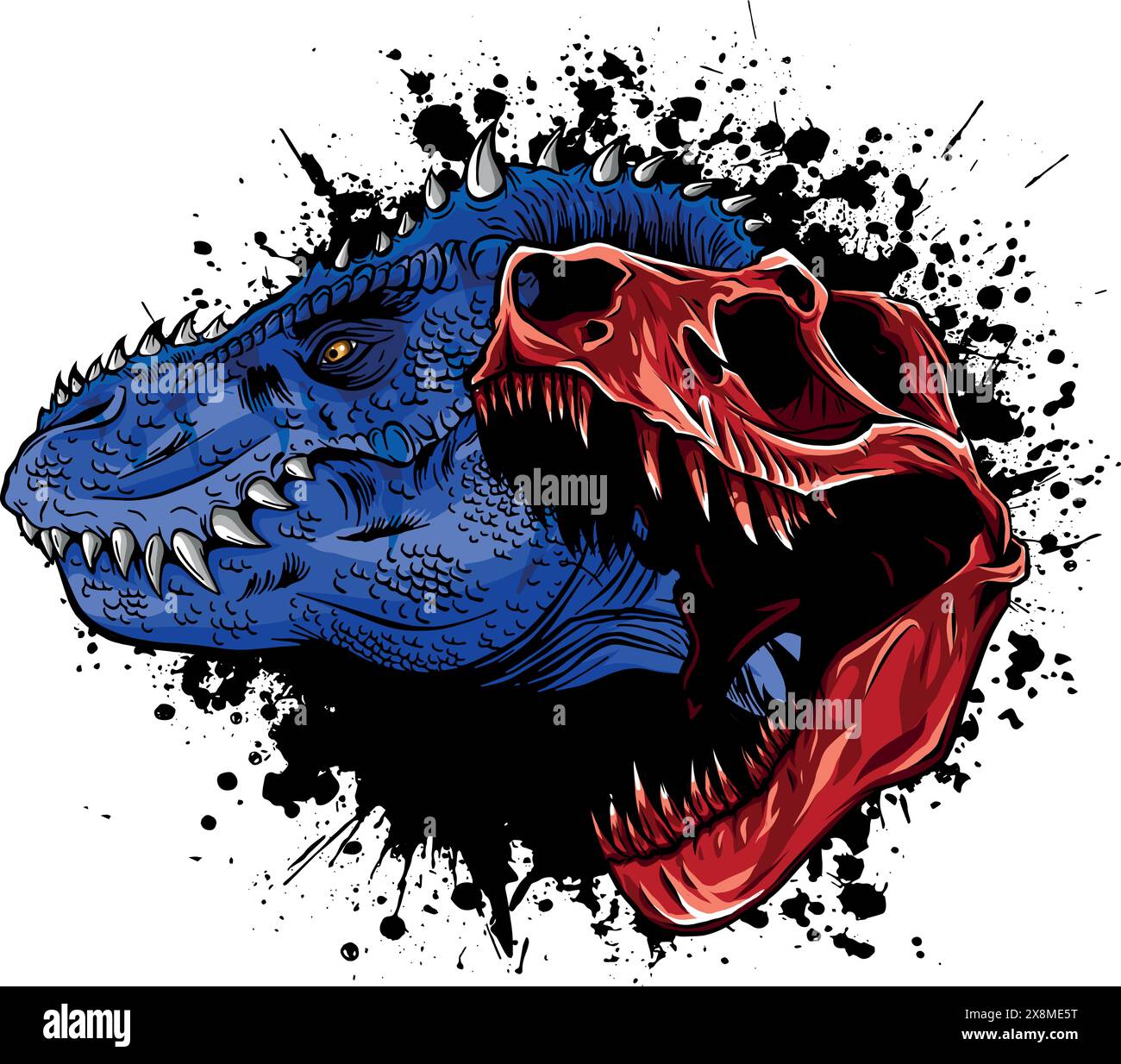 Cartoon T Rex Skull