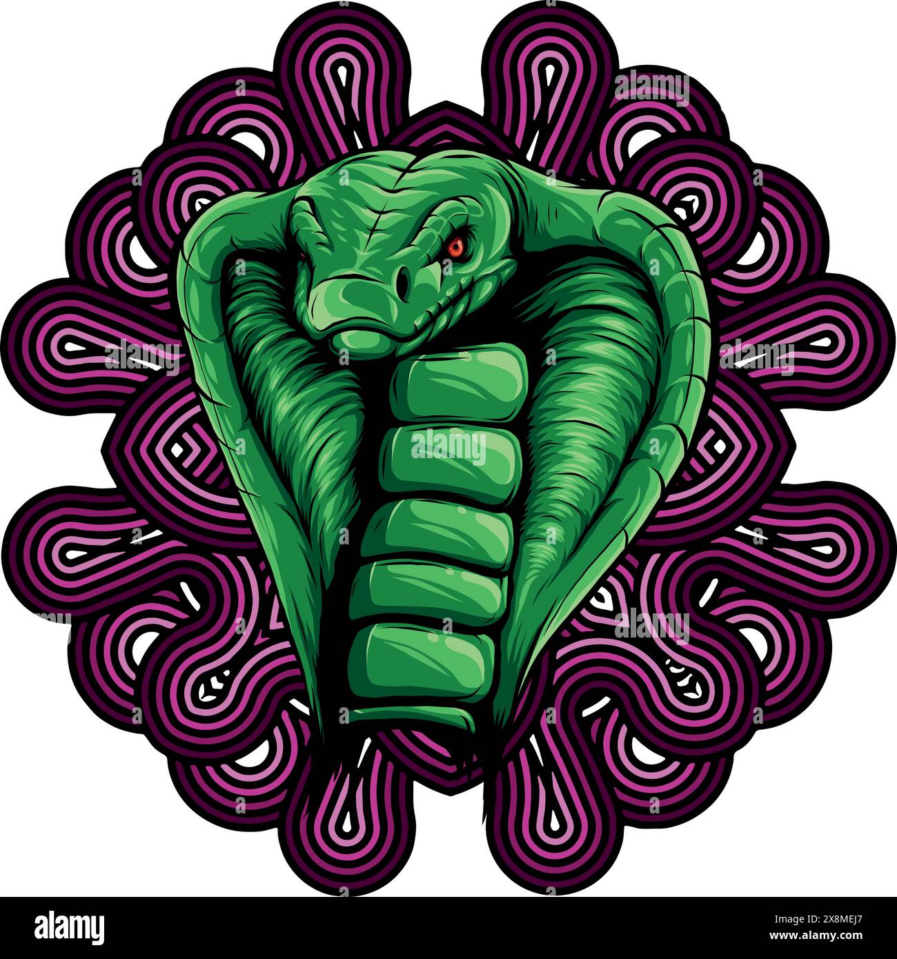 animal cobra head colored vector illustration design Stock Vector Image ...