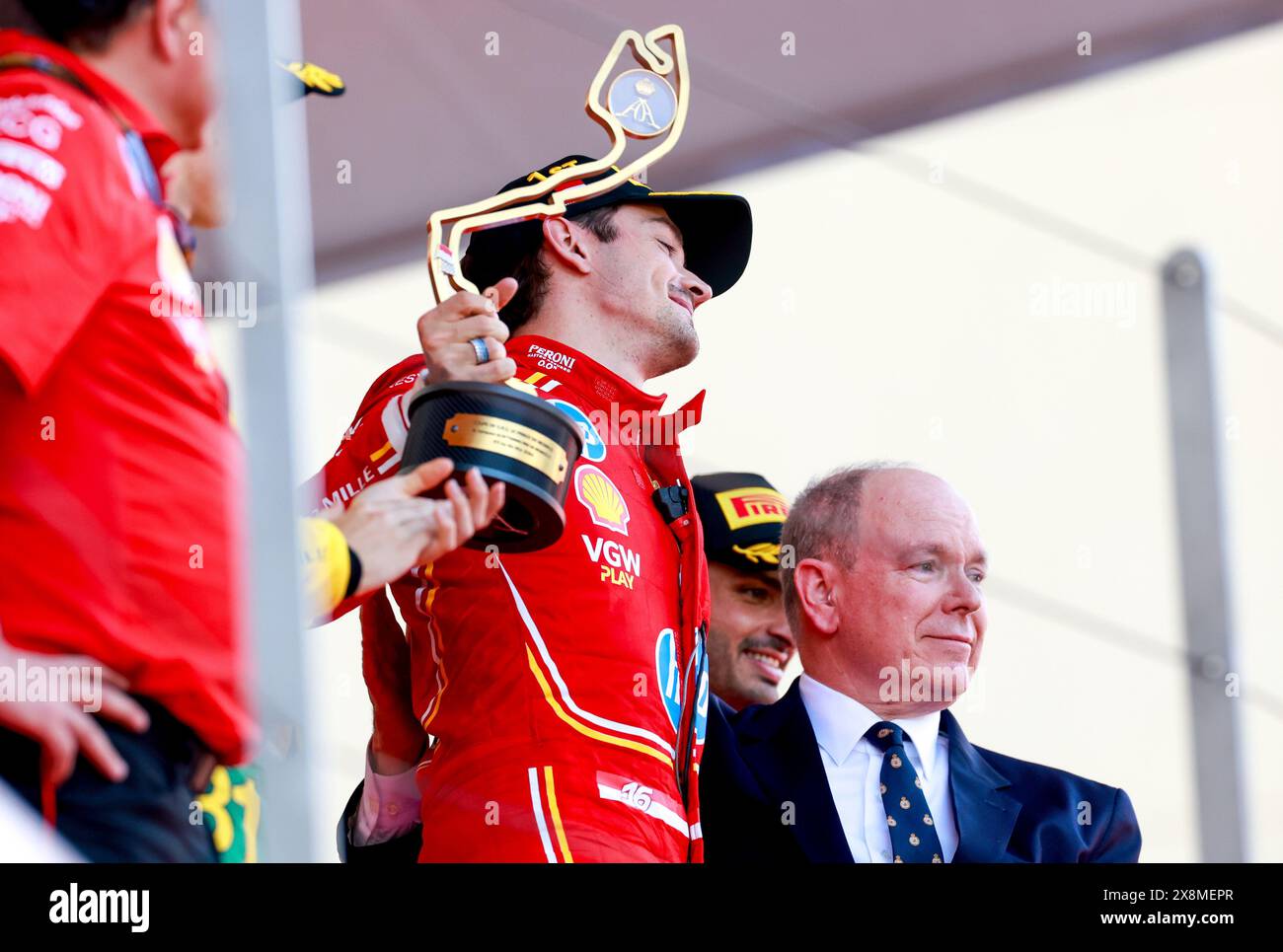 Monte-Carlo, Monaco. 26th May, 2024. #16 Charles Leclerc (MCO, Scuderia Ferrari HP), Prince ...