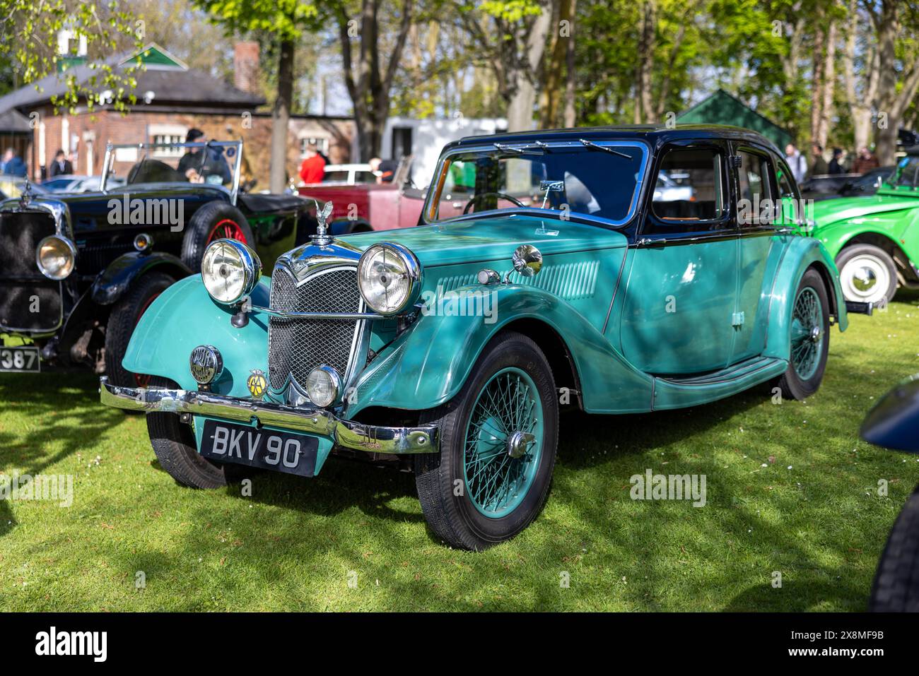 1936 Riley Kestrel Sprite, at the April Scramble held at the Bicester ...