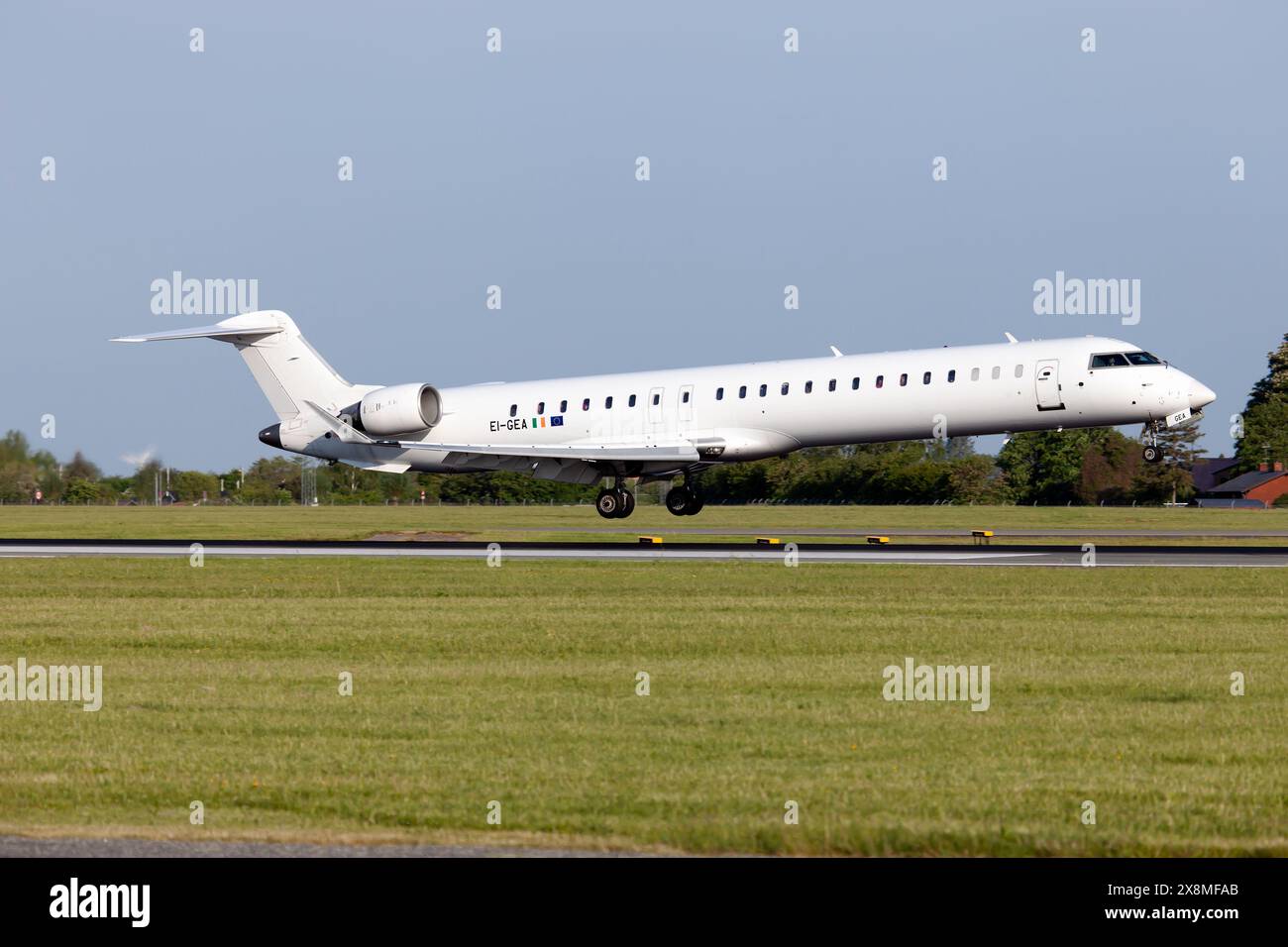 A CityJet Bombardier CRJ-900LR landing at Copenhagen Kastrup airport ...