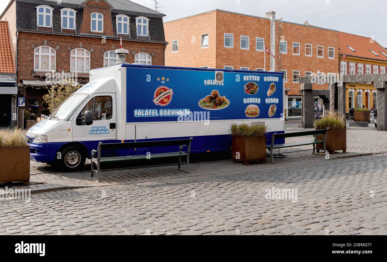 Restaurant in the large car where they sell burgers, shawarma and ...
