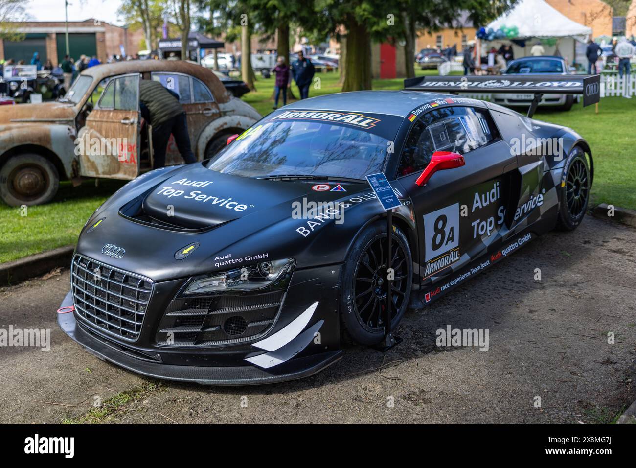 Audi R8, on display at the April Scramble held at the Bicester Heritage ...