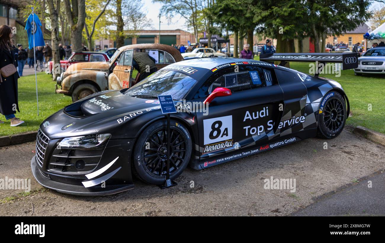 Audi R8, on display at the April Scramble held at the Bicester Heritage ...