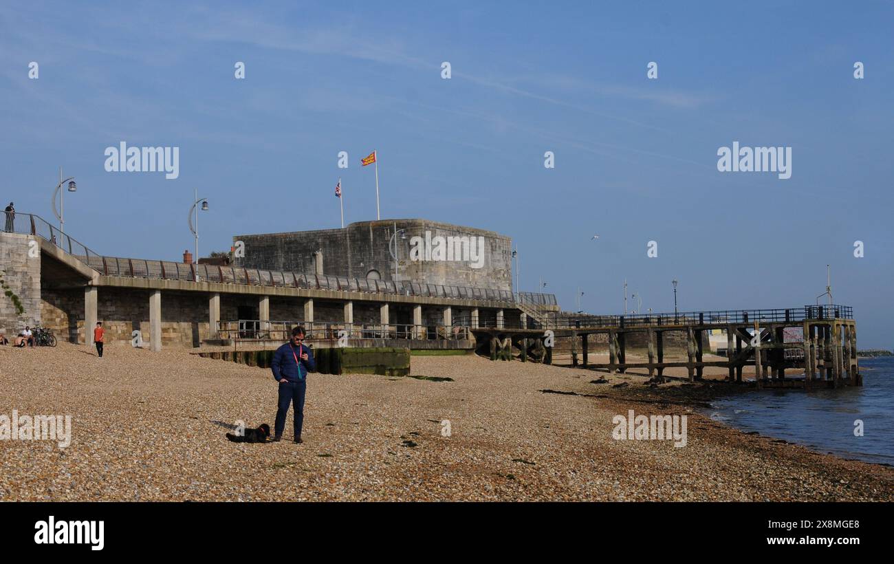 ENGLISH COASTAL PATH, POINT BARRACKS, HOT WALLS, SQUARE TOWER, VICTORIA ...