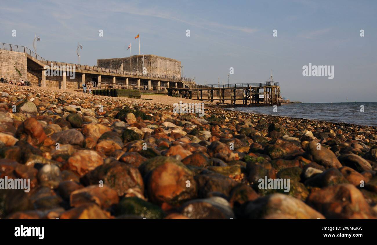 ENGLISH COASTAL PATH, SQUARE TOWER, VICTORIA PIER, SALLYPORT,POINT ...