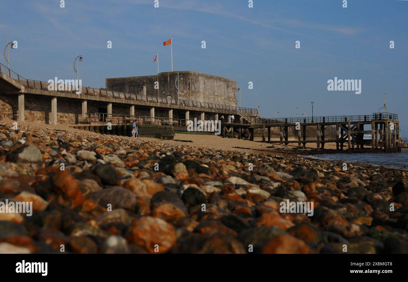 ENGLISH COASTAL PATH, SQUARE TOWER, VICTORIA PIER, SALLYPORT,POINT ...