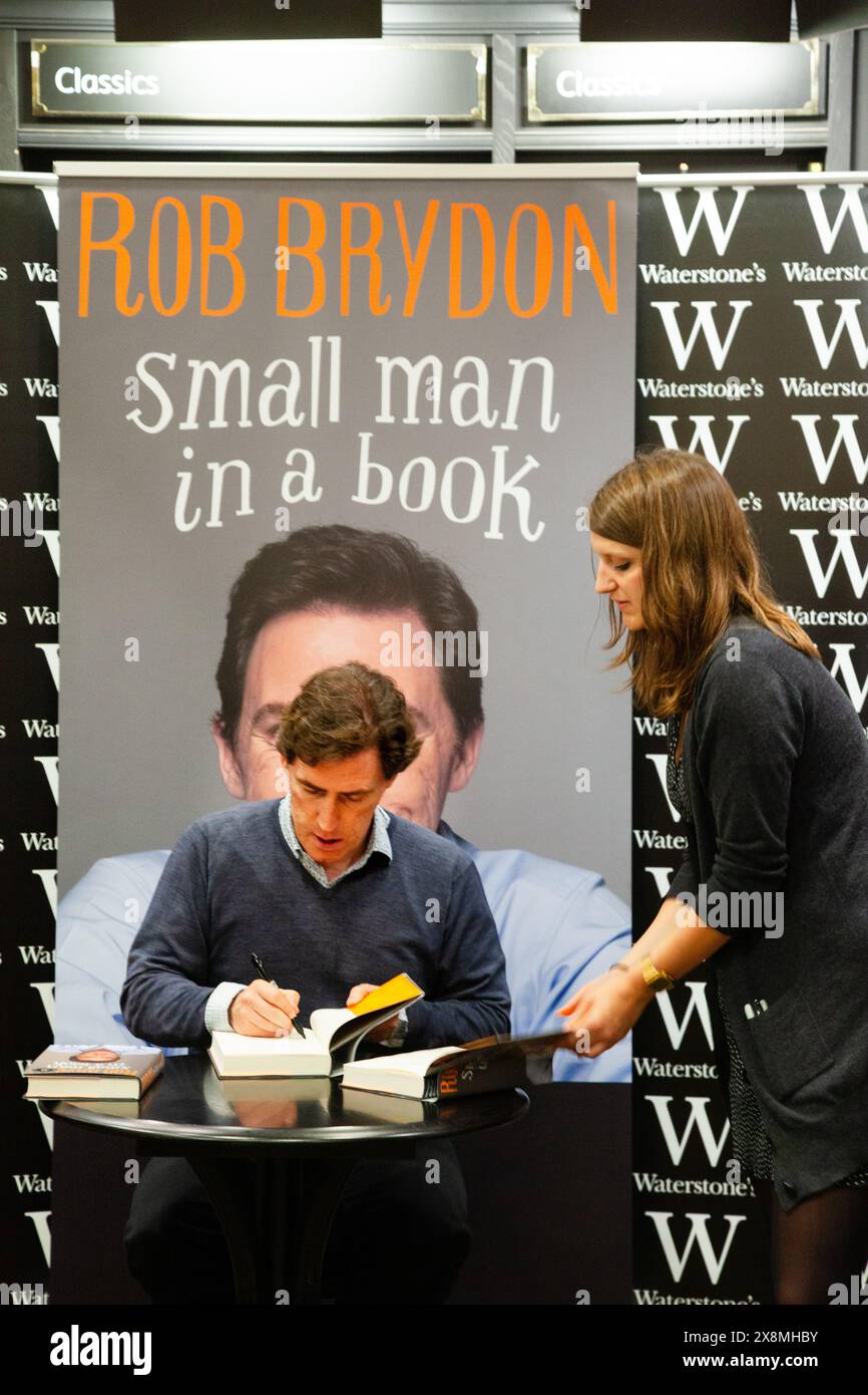 ROB BRYDON, BOOK SIGNING, 2011: Welsh actor and comedian Rob Brydon ...