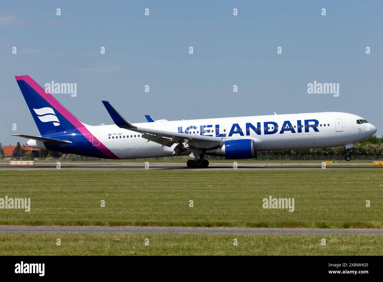 Copenhagen, Denmark. 21st May, 2024. An Icelandair Boeing 767 sporting ...