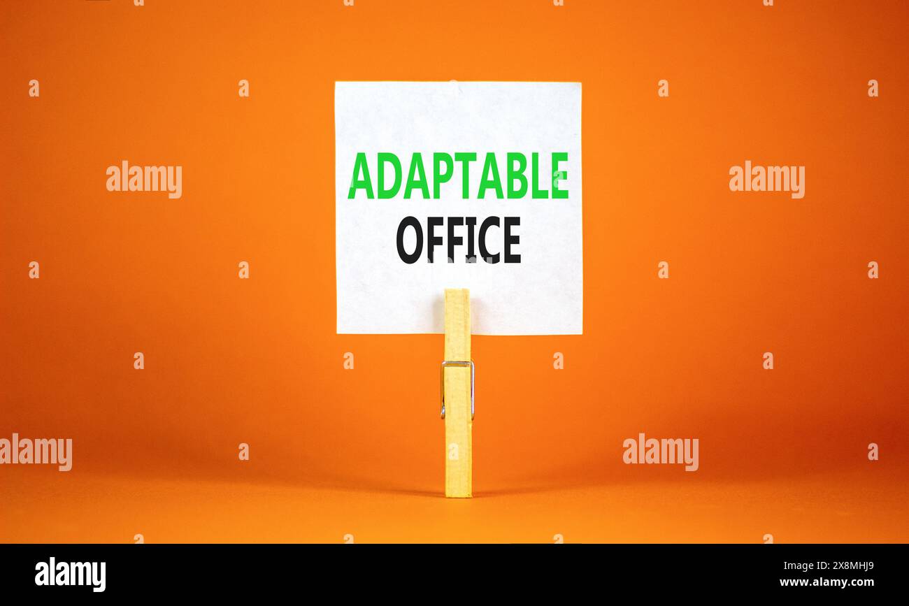 Adaptable office symbol. Concept words Adaptable office on beautiful ...