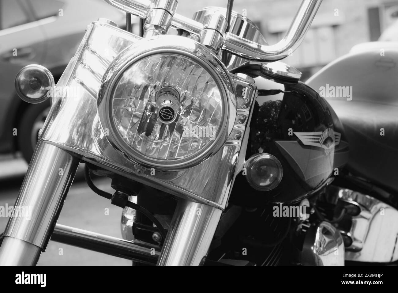 Harley Davidson Fat Boy Motorcycle Stock Photo - Alamy