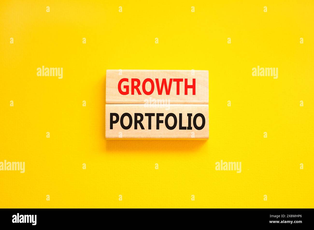 Growth portfolio symbol. Concept words Growth portfolio on beautiful ...