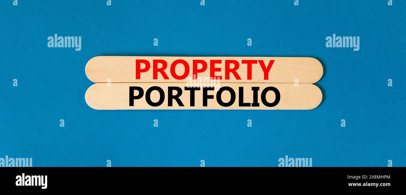 Property portfolio symbol. Concept words Property portfolio on ...