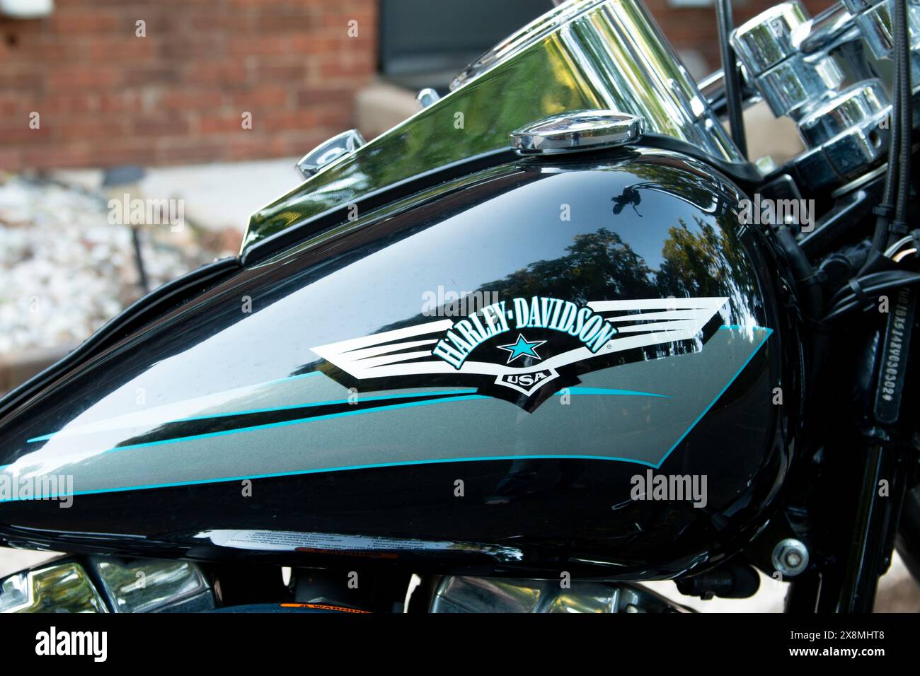 Harley Davidson Fat Boy Motorcycle Stock Photo - Alamy