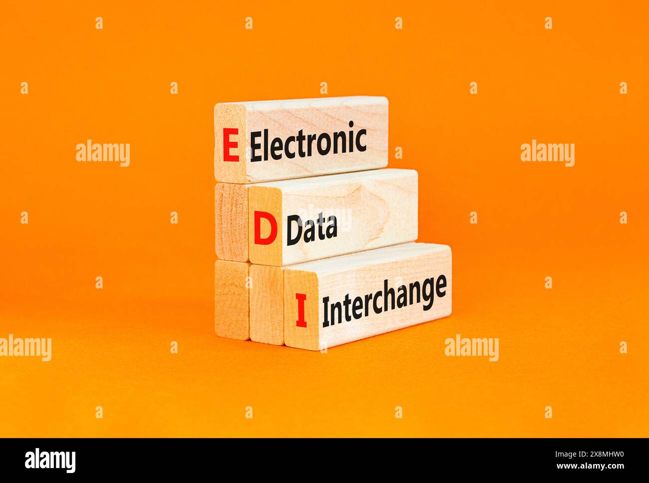 EDI electronic data interchange symbol. Concept words EDI electronic ...