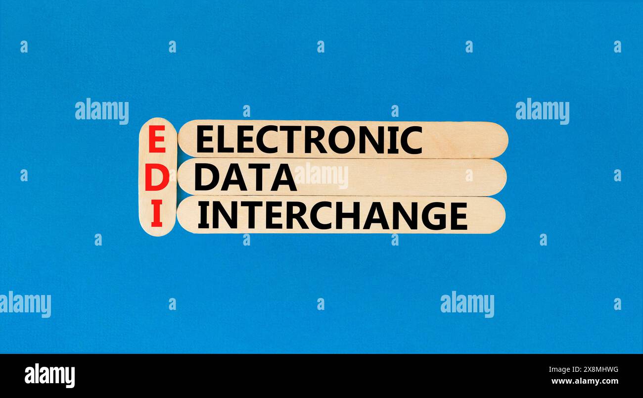 EDI electronic data interchange symbol. Concept words EDI electronic ...