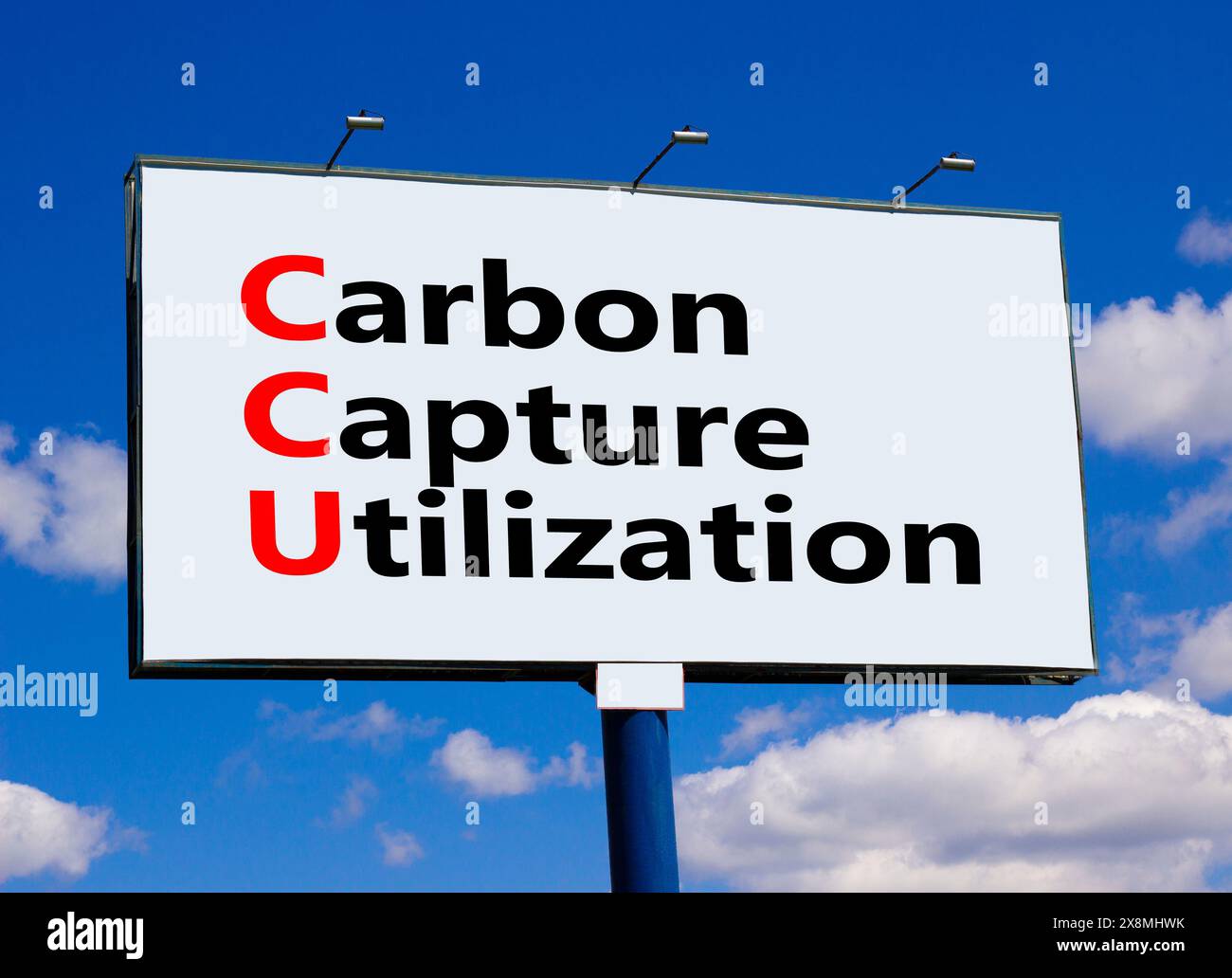 Ccu Carbon Capture Utilization Symbol Concept Words Ccu Carbon Capture