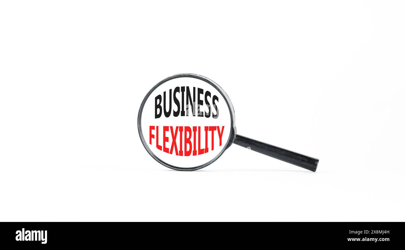 Business flexibility symbol. Concept words Business flexibility in ...