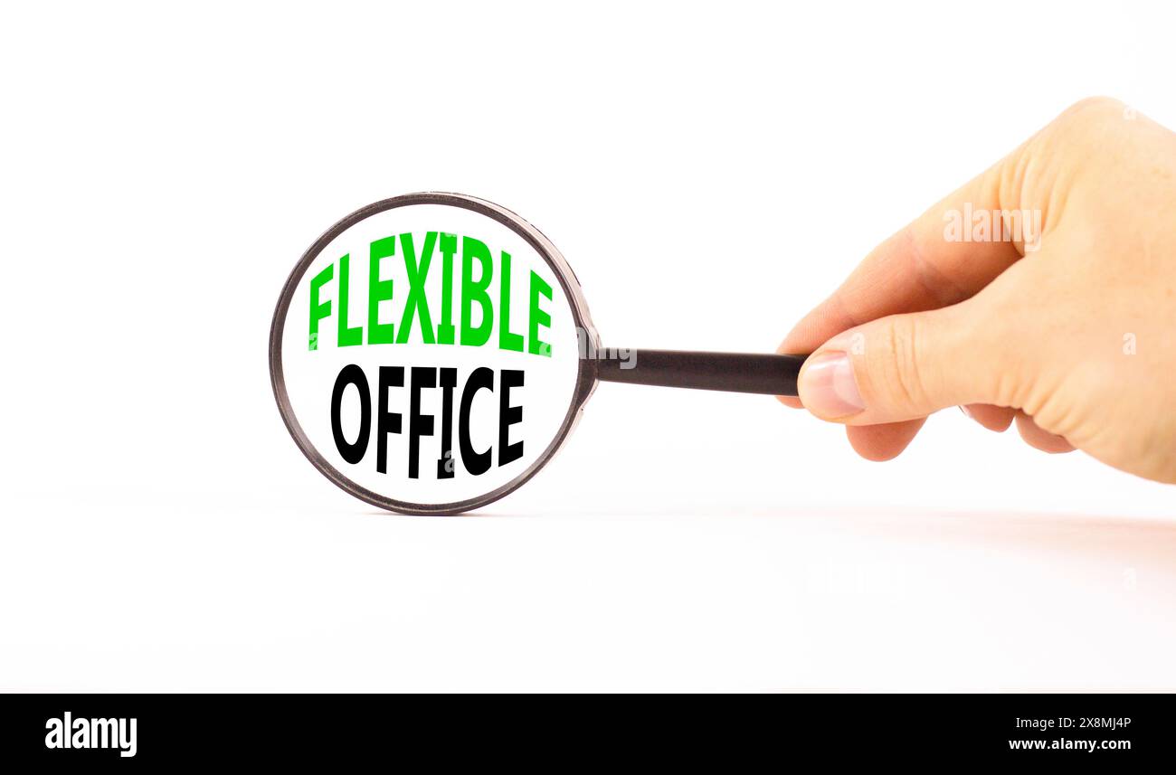 Flexible office symbol. Concept words Flexible office in beautiful ...