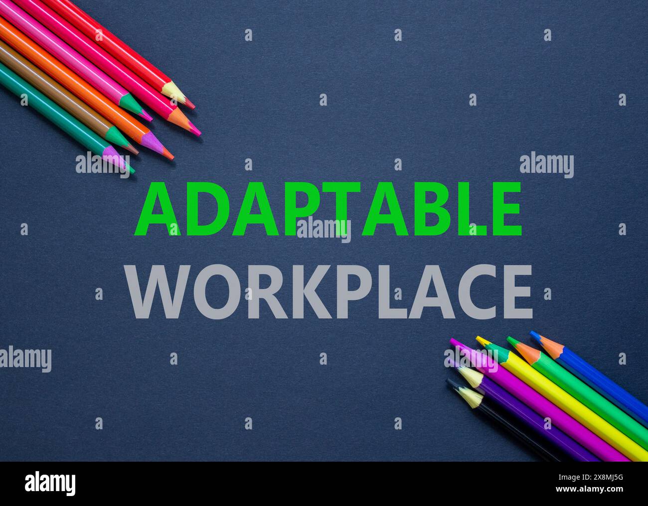 Adaptable work symbol. Concept words Adaptable work on beautiful black ...