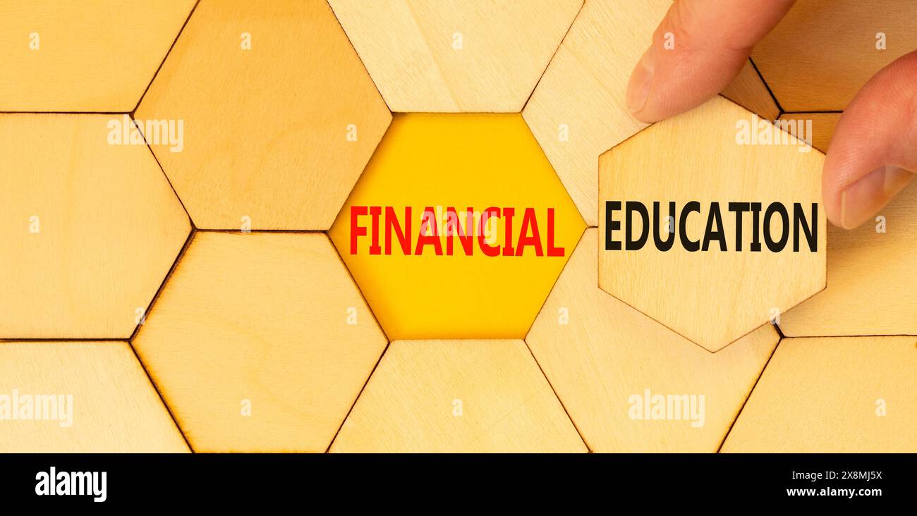 Financial education symbol. Concept words Financial education on ...