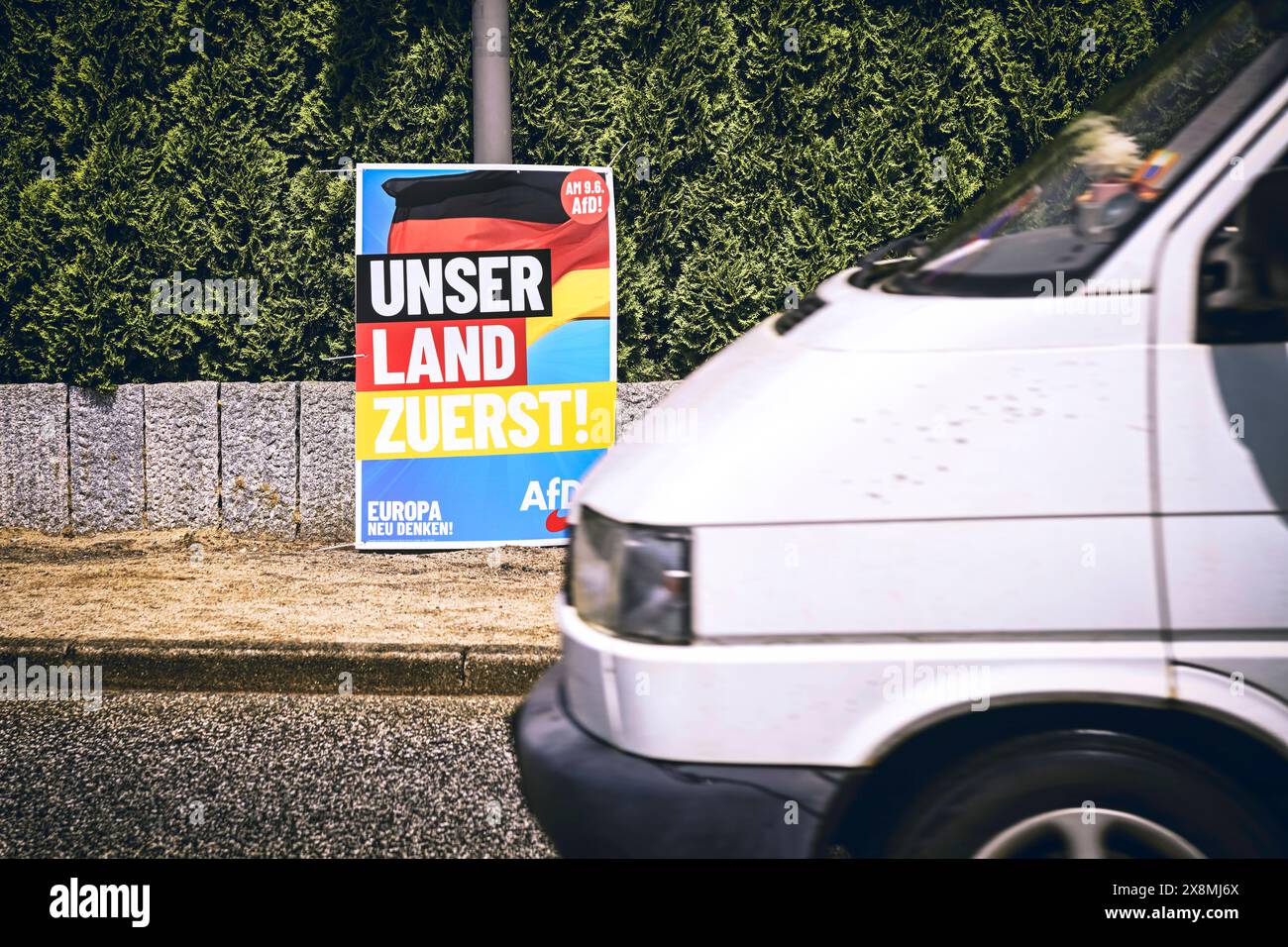 Wahlplakat der AfD zur Europawahl in Hamburg, Deutschland *** AfD ...